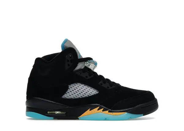 JORDAN 5 Retro Aqua - Black/aquatone/taxi