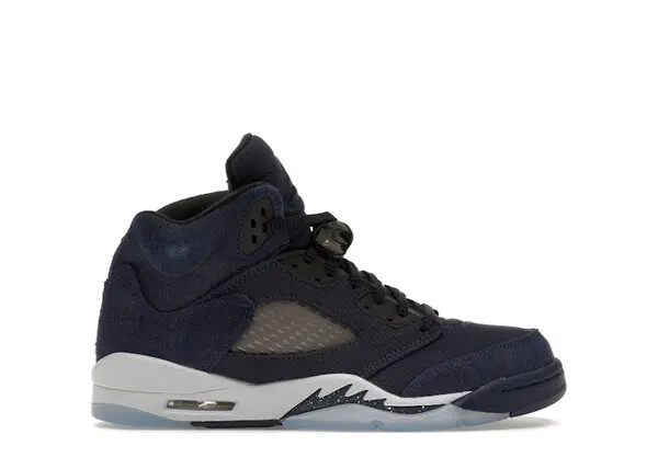 JORDAN 5 Retro Georgetown Sneakers - Midnight Navy Blue/black/football Grey