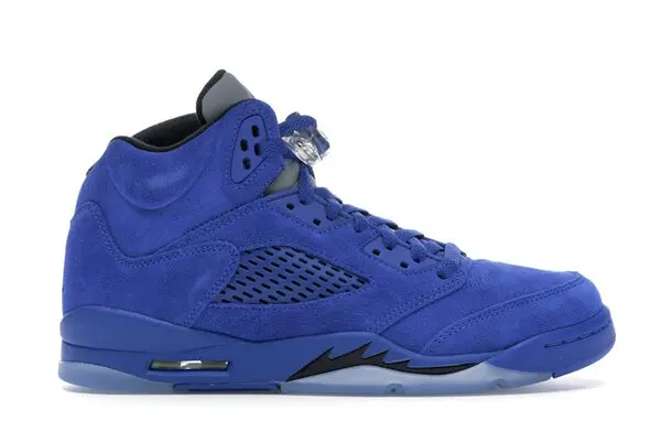 JORDAN 5 Retro Blue Suedein - Game Royal/black