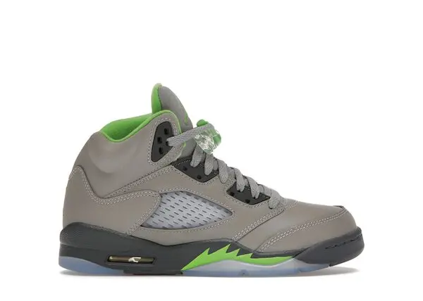 JORDAN 5 Retro Green Bean - Silver/green Bean/flint Grey