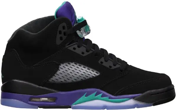 JORDAN 5 Retro Grape 2013 - Black/new Emerald/grape Ice