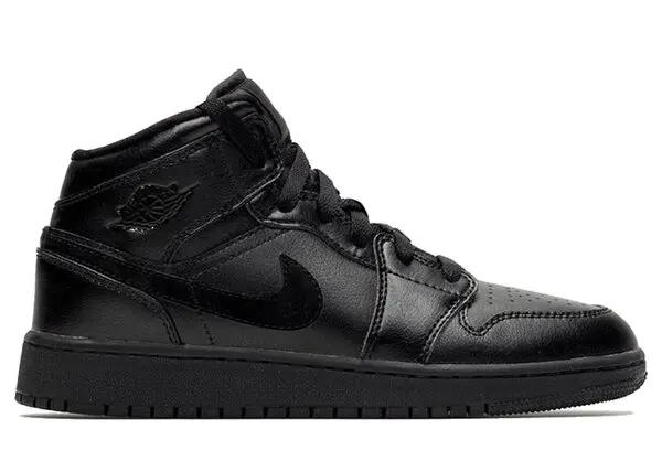 JORDAN 1 Mid Sneakers - Black