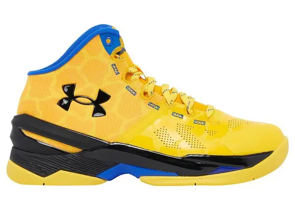 Under Armour Curry 2 Retro Double Bangin Sneakers - Steeltown Gold/taxi