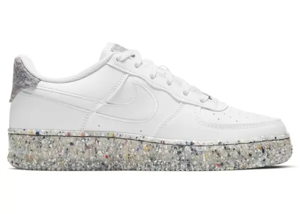 Nike Air Force 1 Low Recycled Wool Pack - White/metallic Silver/white