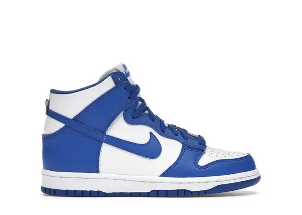 Nike Dunk High Sneakers - White/game Royal/total Orange