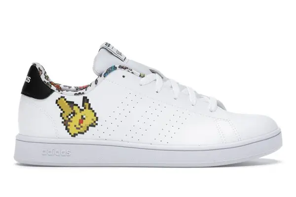 Adidas Advantage Pikachu Sneakers - Cloud White/cloud White/core Black
