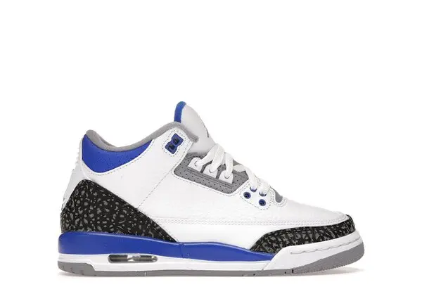 JORDAN 3 Retro Racer Blue - White/blackone-colorcement Greyone-colorracer Blue