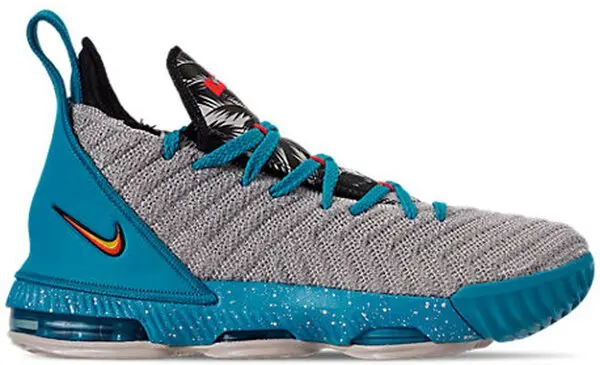 Nike Lebron 16 Tropical Beach Sneakers - Light Bone/tour Yellowone-colorbright Crimsonone-colorblue Lagoonone-coloratmosphere Greyone-colorblack