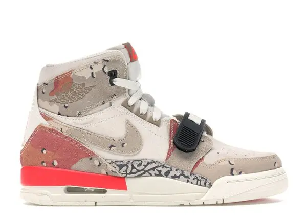 JORDAN Legacy 312 Desert Camo Sneakers - Sail/desert Camo/infrared 23