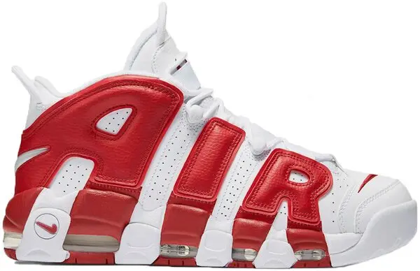 Nike Air More Uptempo Sneakers - White/varsity Red