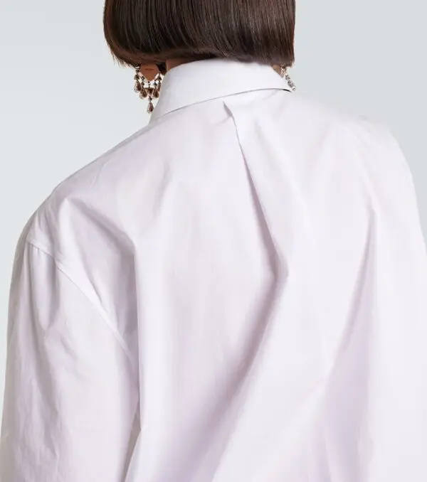Attico Poplin And Satin Minidress