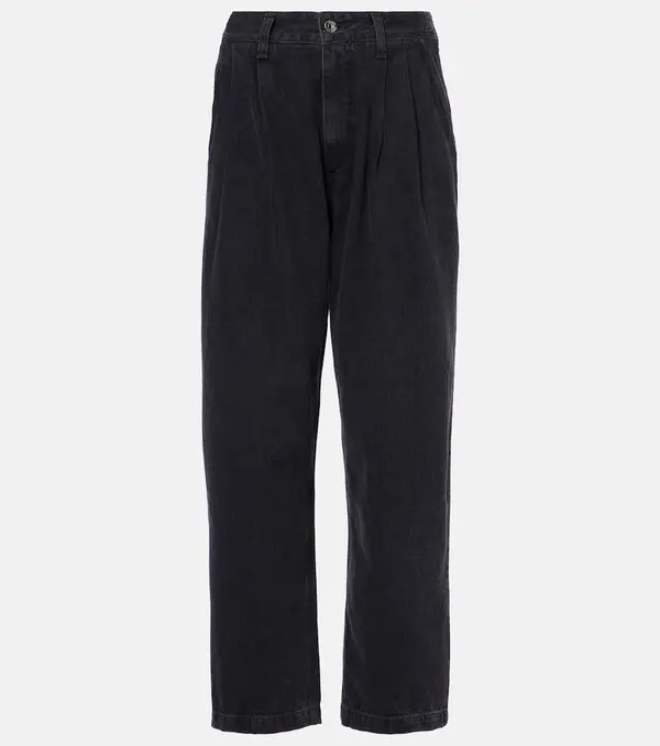 AGOLDE Slater High-rise Wide-leg Jeans - Black