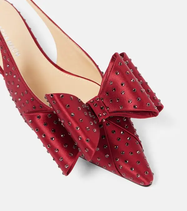 Mach & Mach Le Cadeau Embellished Slingback Flats