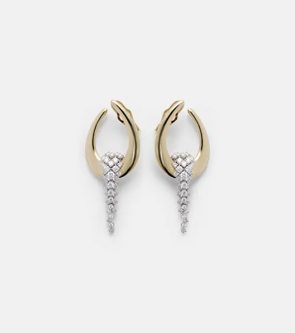 Yeprem En Strada 18kt Yellow Earrings With Diamonds - Gold