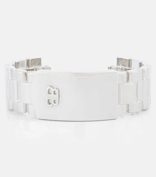 Balenciaga 24/7 Cuff Bracelet - Silver