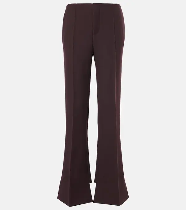 Chloé Wool Wide-leg Trousers - Brown
