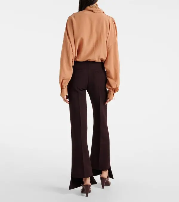 Chloé Wool Wide-leg Trousers