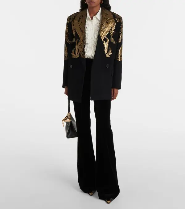 Etro Paisley Wool And Cashmere Blazer
