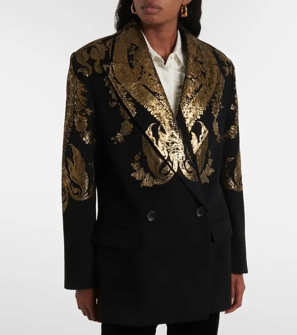 Etro Paisley Wool And Cashmere Blazer