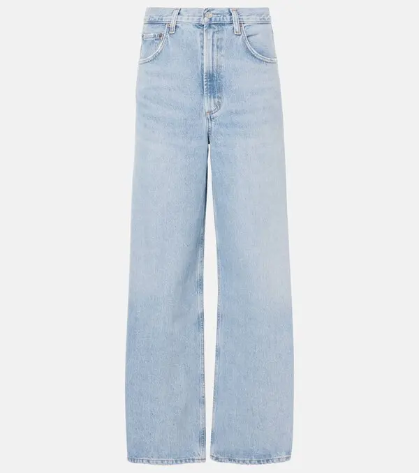 AGOLDE Low Curve Wide-leg Jeans - Blue