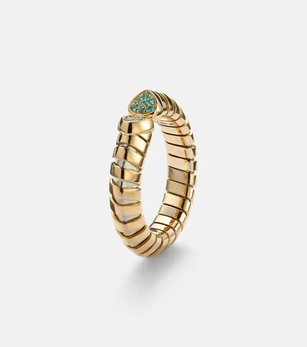 Marina B Trisolina 18kt Ring With Tourmalines