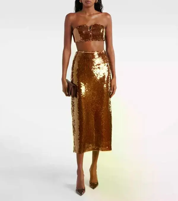BLAZÉ MILANO Sequined Bra Top - Pink
