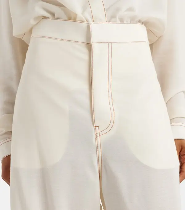Alaïa High-rise Wide-leg Pants