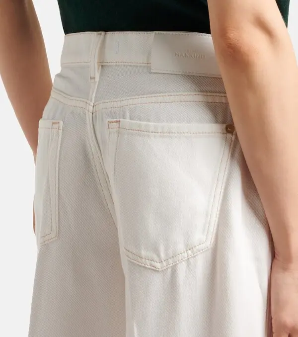 7 For All Mankind Mid-rise Wide-leg Jeans