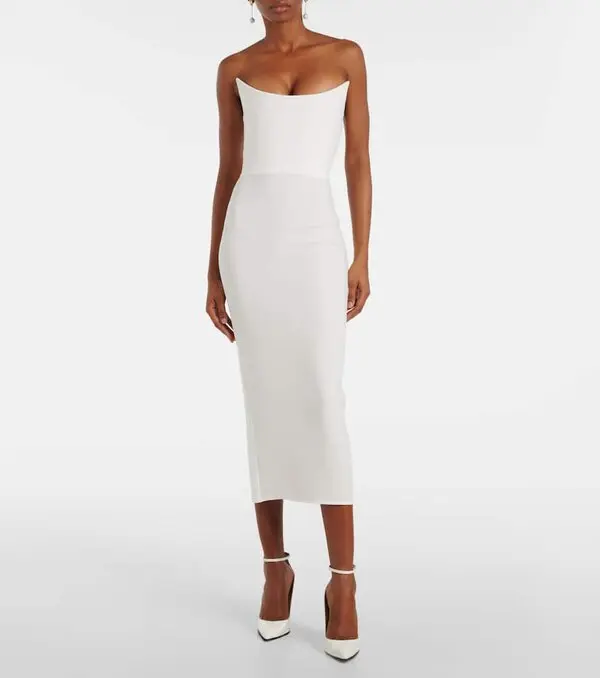 Alex Perry Bridal Strapless Midi Dress