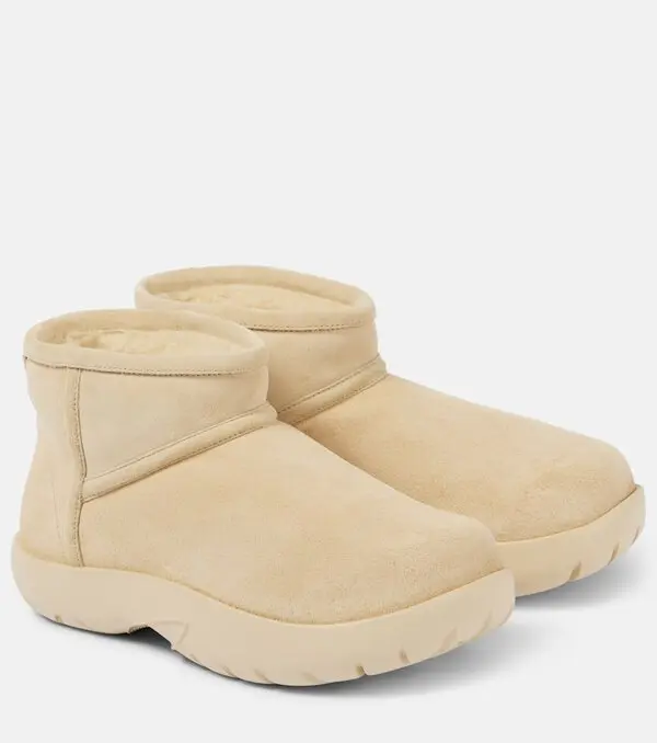Bottega Veneta Snap Mini Shearling-lined Ankle Boots