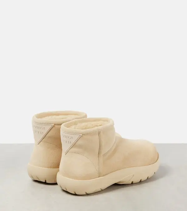 Bottega Veneta Snap Mini Shearling-lined Ankle Boots