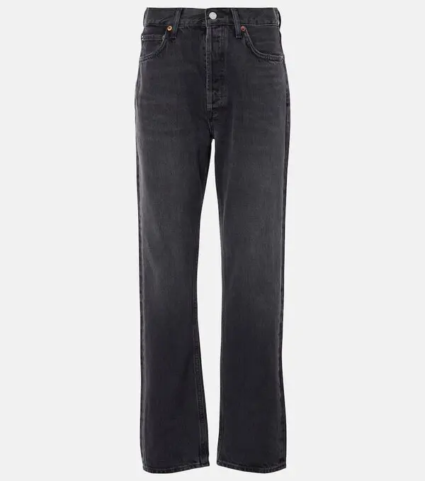 AGOLDE 90s Pinch Waist High-rise Straight Jeans - Black