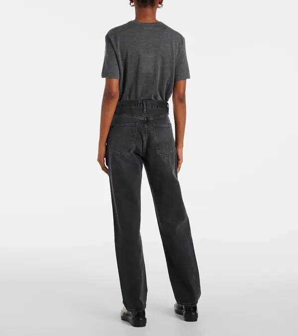 AGOLDE 90s Pinch Waist High-rise Straight Jeans - Black