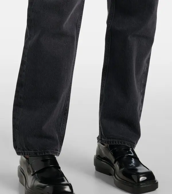 AGOLDE 90s Pinch Waist High-rise Straight Jeans - Black