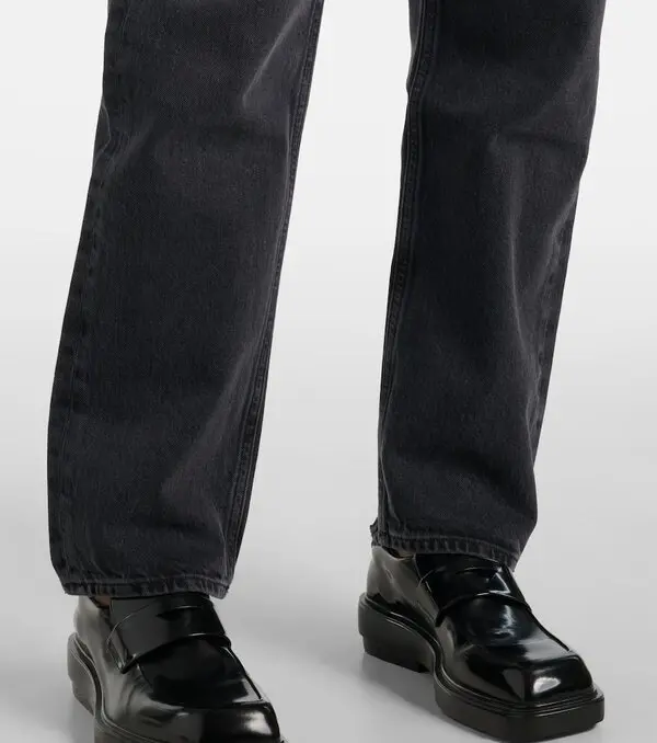 AGOLDE 90s Pinch Waist High-rise Straight Jeans - Black