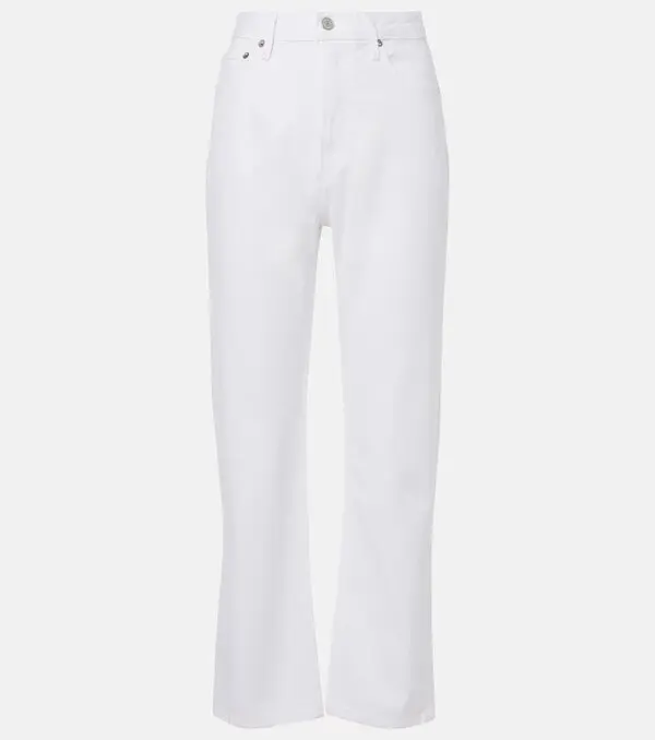 AGOLDE 90s Pinch Waist High-rise Straight Jeans - White