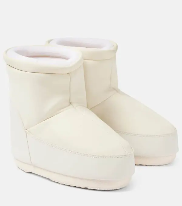 Moon Boot Icon Low Faux Fur Snow Boots - White - 40% Off