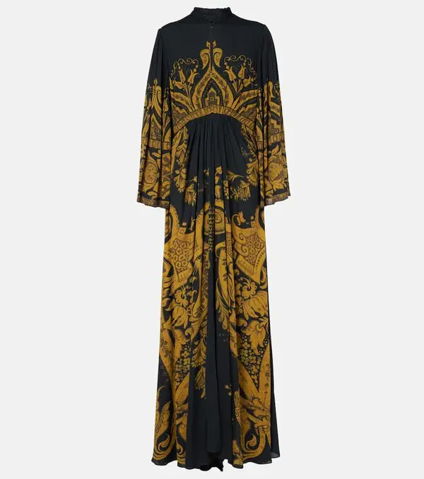 Etro Printed Crêpe Jersey Gown