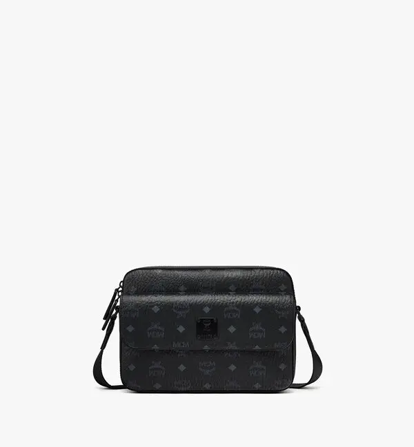 Mcm Aren Messenger Bag - Black
