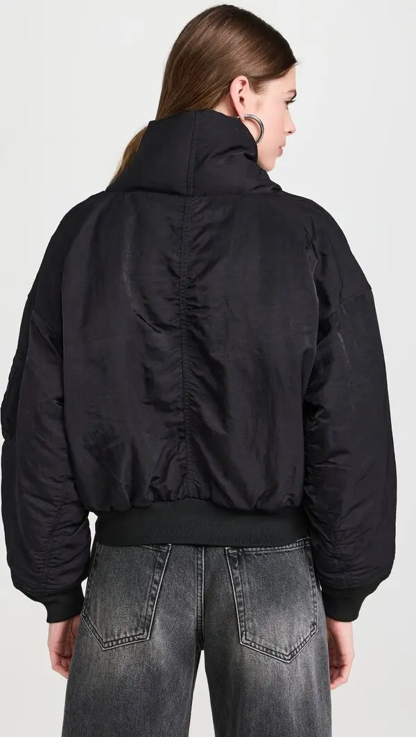 Alpha Industries Shawl Collar Flight Jacket - Black