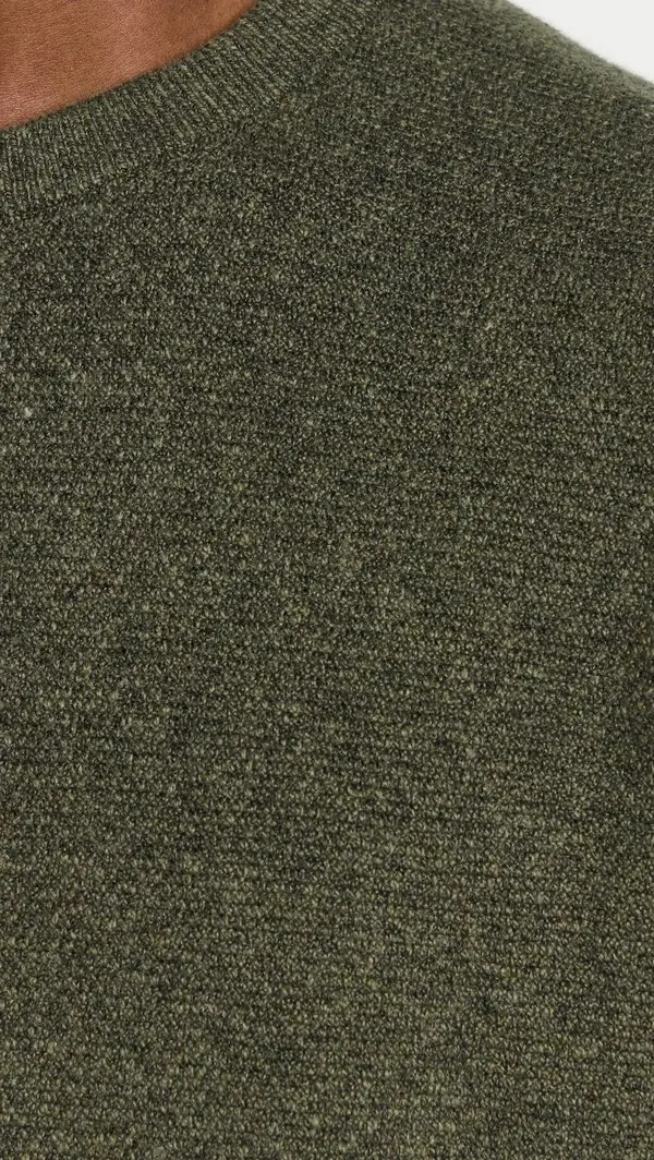 Faherty Brand Jackson Crewneck Sweater - Olive Heather