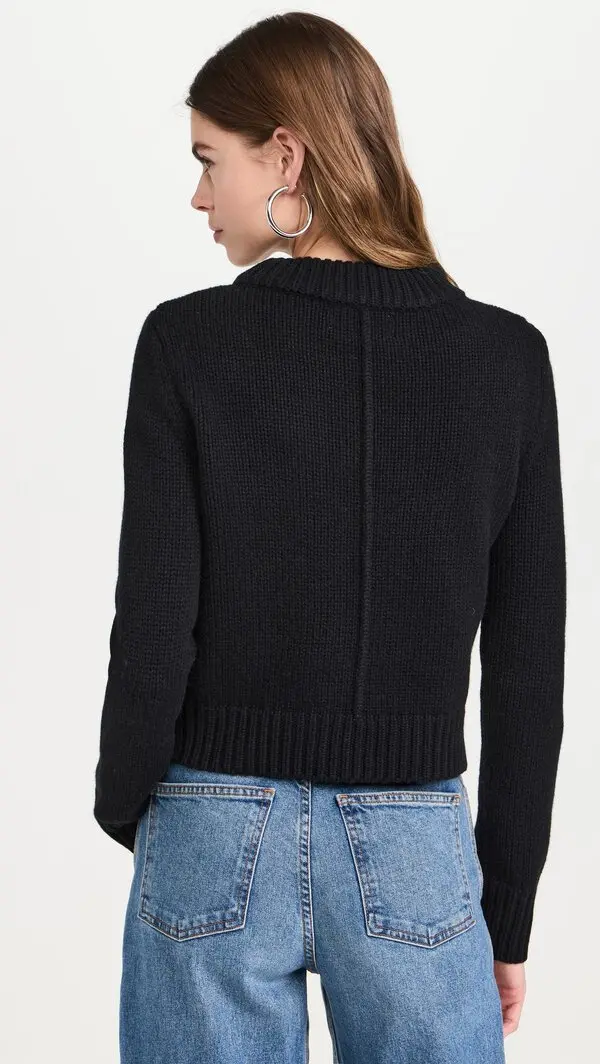 LA LIGNE Solid Mini Marin Sweater - Black