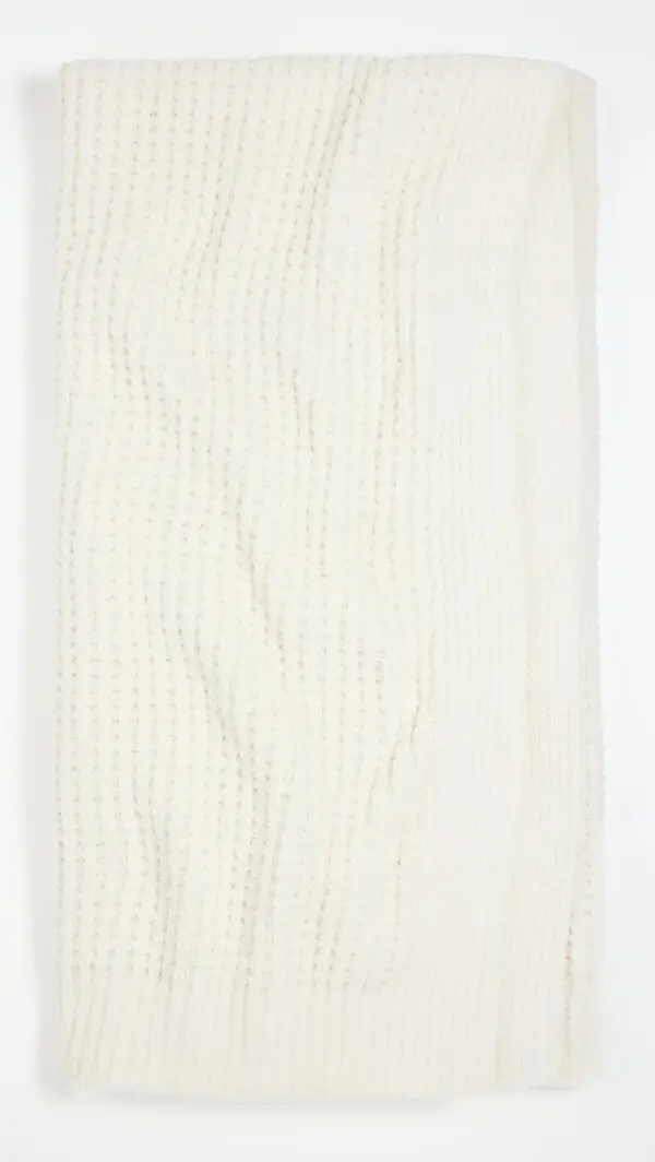 Barefoot Dreams Cozychic Waffle Throw - Cream