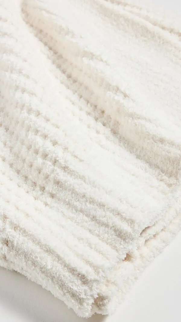 Barefoot Dreams Cozychic Waffle Throw - Cream