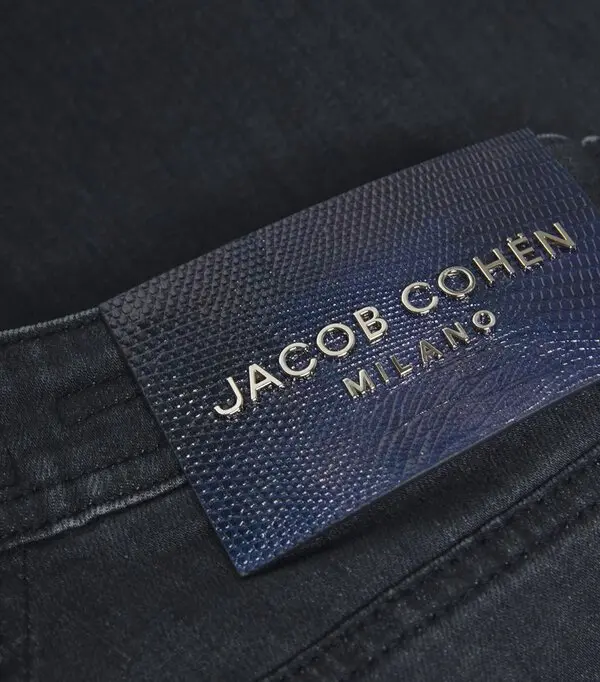 Jacob Cohen Limited Edition Nick Slim Jeans With Lizard-skin Patch