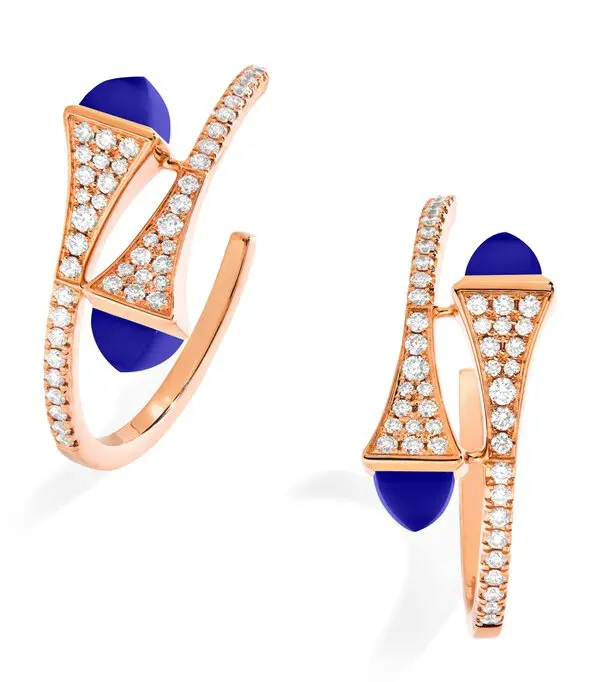 MARLI NEW YORK Small Cleo Hoop Earrings - Rose Gold
