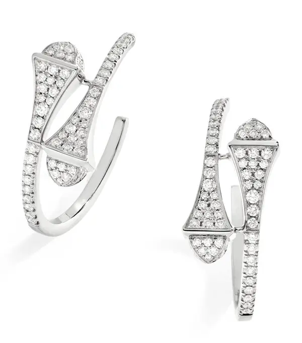 MARLI NEW YORK Cleo Small Hoop Earrings - White