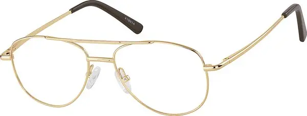 Zenni Aviator Full Rim Eyeglasses - Gold