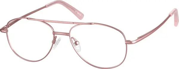 Zenni Aviator Full Rim Eyeglasses - Pink