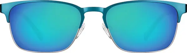 Zenni Classic Browline Mixed Frame Eyeglasses